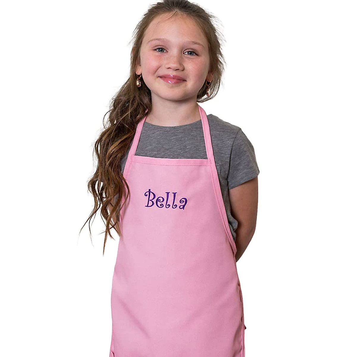 THE APRONPLACE Personalized Embroidered Add A Name Child Apron - Toddlers & Kids Sizes - Very Cute - Great Gift