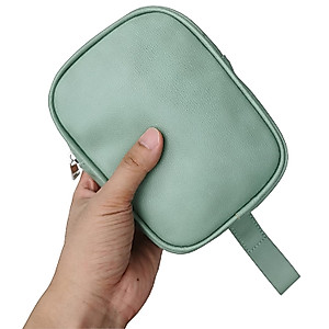 Larswon Leg Bag Leg Harness Bag Synthetic Leather Thigh Bag Hip Bag Fanny Pack Thigh Harness Women Light Green