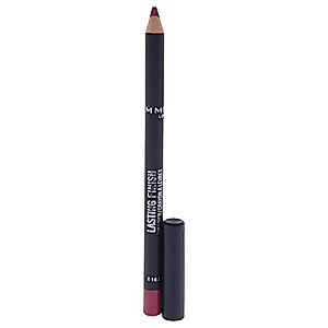 Rimmel Lasting Finish 8HR Soft Lip Liner Pencil - Vibrant, Blendable Formula to Lock Lipstick in Place for 8 Hours - 125 Indian Pink, .04oz