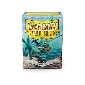 2 Packs Dragon Shield Matte Mint Standard Size 100 ct Card Sleeves Value Bundle! …