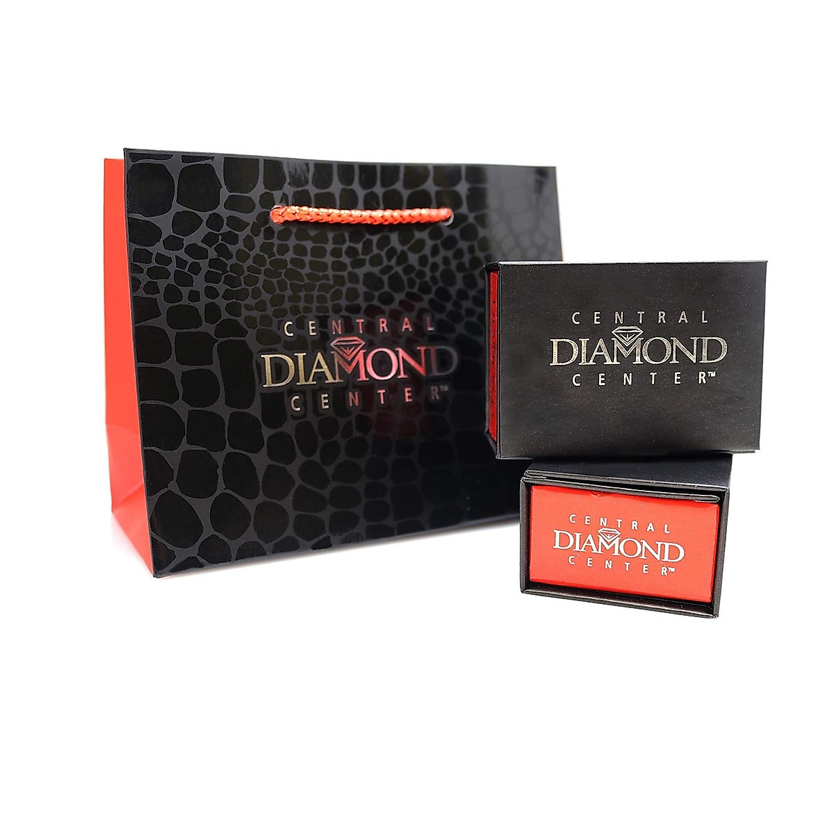 Central Diamond Center S-Bar W/Sides Couple's Ring with His & Hers Simulated Birthstones - 10k Yellow Gold - Size 8