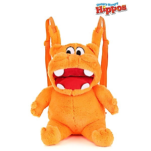 Orange Plush Backpack Hungry Hippos Standard