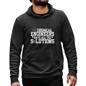 Wonderful Gifts for Chemical Engineers Graduates and Students Black and Muticolor Unisex Hoodie