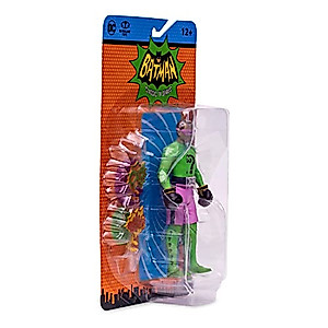 McFarlane Toys, DC Multiverse, 5-inch DC Retro Riddler Boxing Action Figure with Action Word Bubbles, Collectible DC Retro 1960's TV Figure – Ages 12+