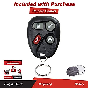 KeylessOption Keyless Entry Remote Control Car Key Fob Replacement for L2C0005T, 16263074-99