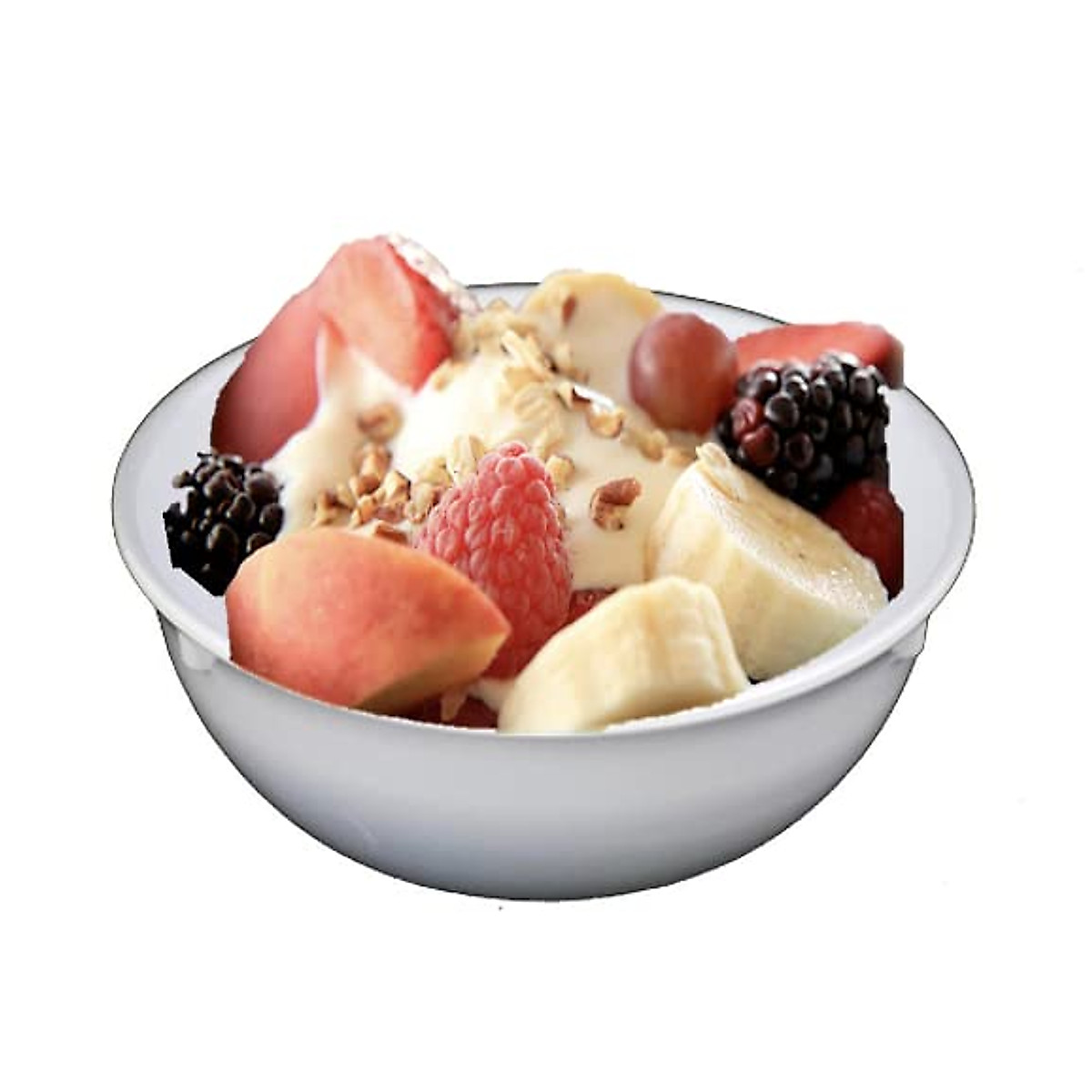 Z-Moments Western Melamine Nappie Bowl Soup Cereal Fruit Snack Bowls, 15-Ounce, 5-1/4" dia., White or Tan #315 (96, White)