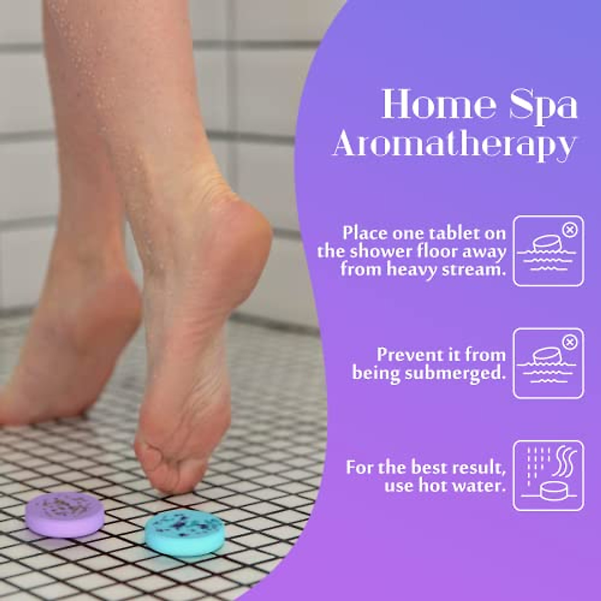 Shower Steamers Aromatherapy 18-Pack Shower Bombs for Women, Eucalyptus Lavender Menthol Essential Oil Shower Steamer, Organic Shower Tablets Valentines Day Birthday Gifts for Women Men