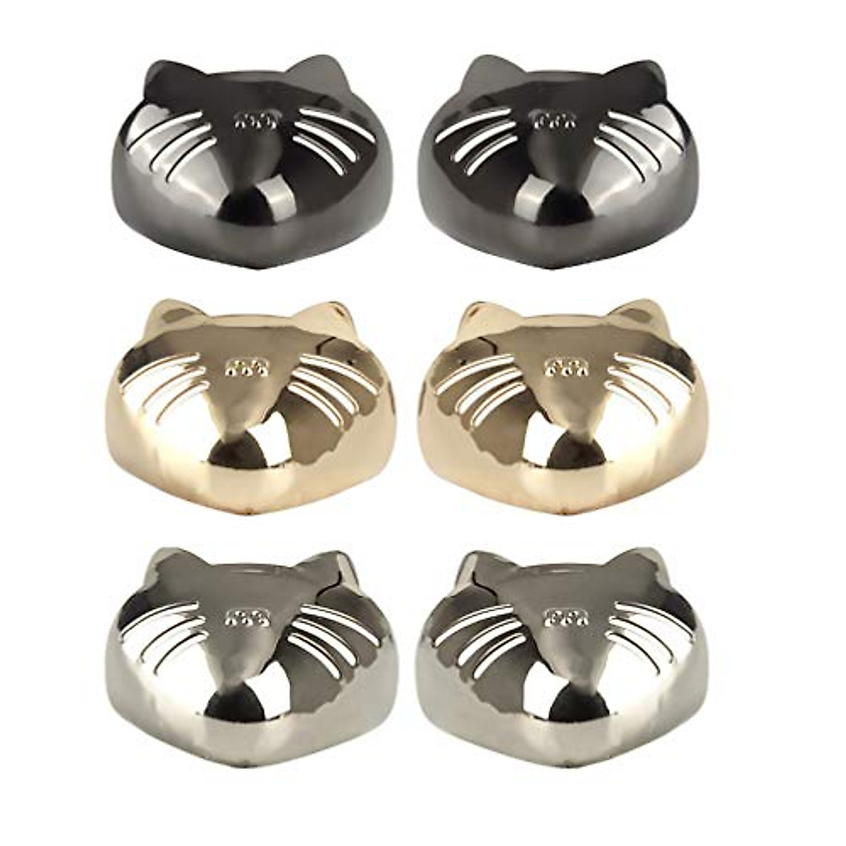 High Heel Chair Sole 3 Pairs Metal Shoes Pointed High Heel Tip Cap Cover Metal High Heel Pump Toe Cap Cover Pump Decorations Charms Repair Accessories Heel Protectors