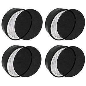 Fette Filter - Premium H13 True HEPA Replacement Filter compatible with Levoit Air Purifier LV-H132 Also Compatiable with other select Air Purifiers see listing for details Pack of 4