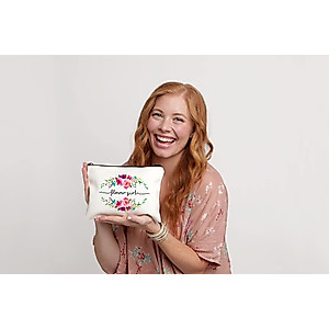 Moonwake Designs Flower Girl Makeup Bag, Flower Girl Gift, Bridal Party Favor, Cosmetic Pouch, Wedding Party Gift, Gift from Bride