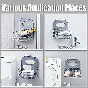 JISON21 Collapsible Laundry Basket Hanging Laundry Hamper With Handle Dirty Laundry Basket, Portable Punch Free Foldable Plastic Laundry Basket For Home, College Dorm