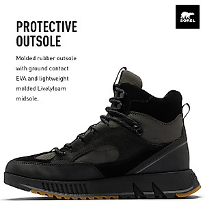 Sorel Men's Mac Hill Lite Trace Waterproof Boots - Black, Jet - Size 9