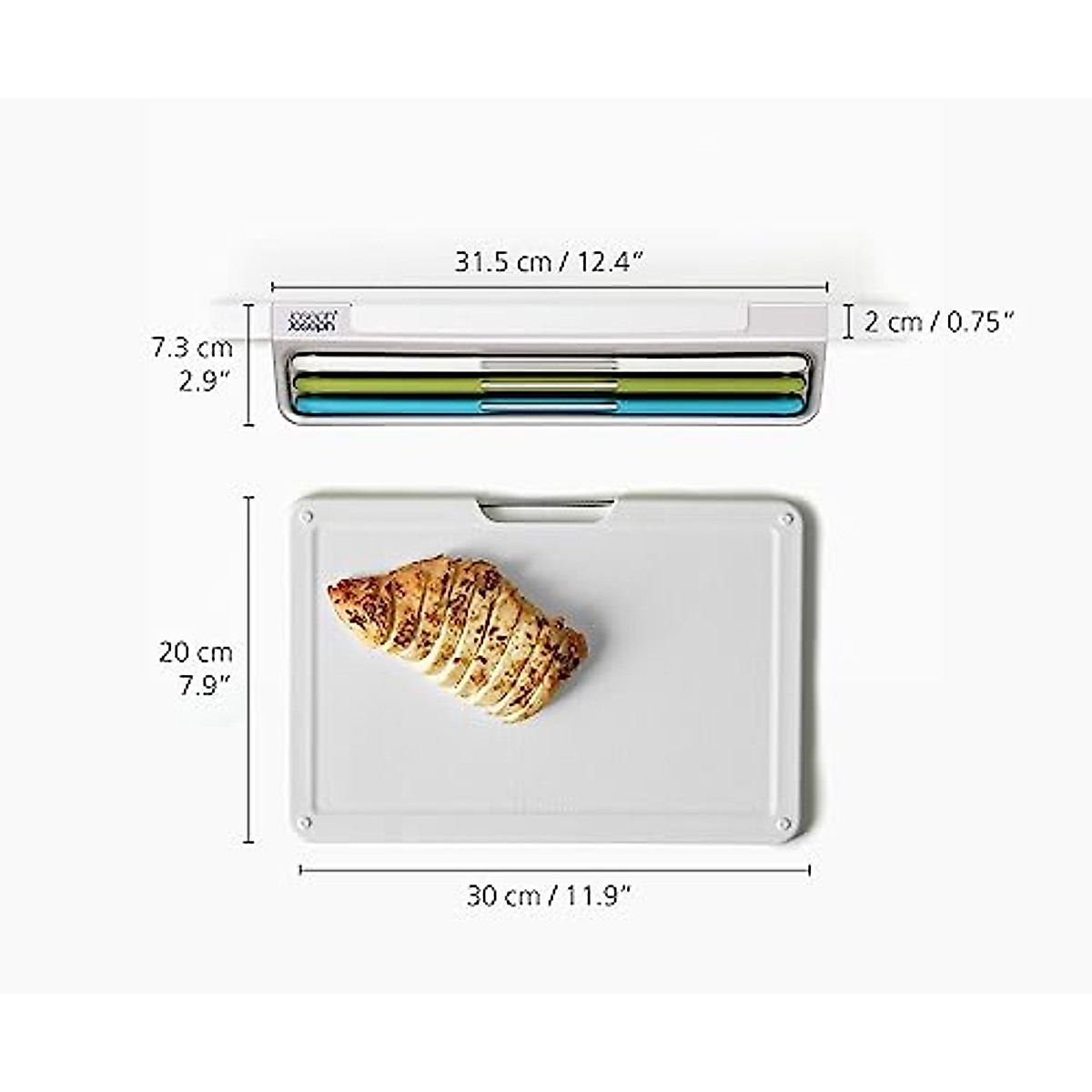 Joseph Joseph Folio™ Slim 3-piece Under-shelf Chopping Board Set