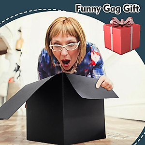 Jsuslife Prank Gift Box, 13PCS Stackable Surprise Box Nesting Gift Boxes Prank Package Set for Birthday Weddings Anniversaries Christmas, Funny Gag Gifts for Kids and Adults(1.2-5.9IN)