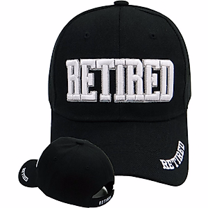 Artisan Owl Retired Baseball Cap - Adjustable Hook and Loop Closure (Black)