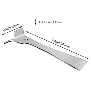 KINGLAKE Beekeepers Polished Stainless Steel Hive Scraper Tool Beekeeping Equipment Tool Silver