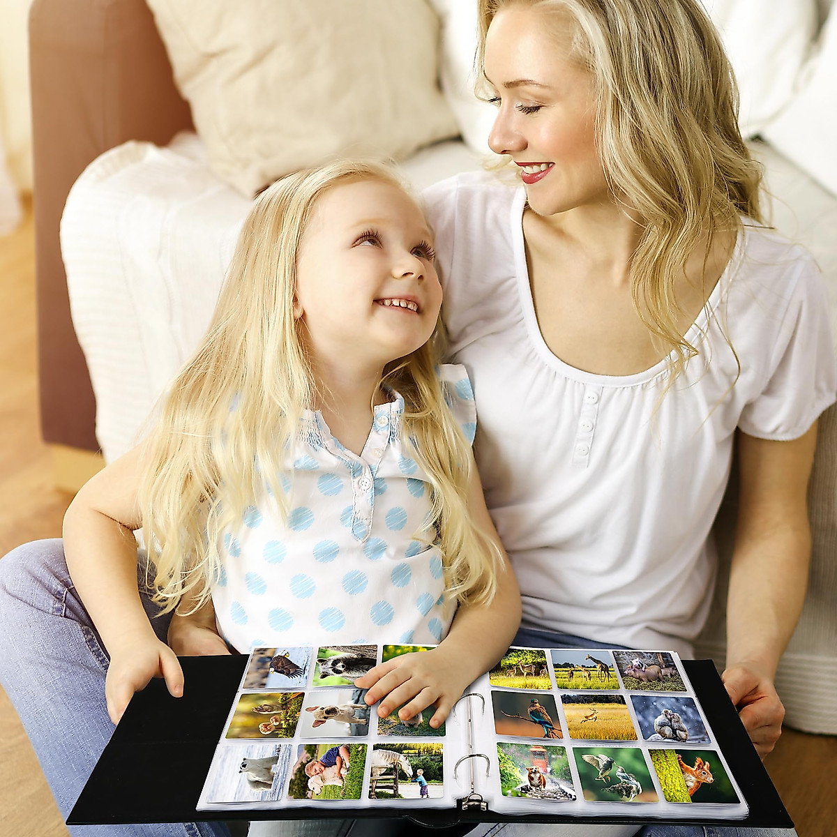 WOT I 9-Pocket Trading Card Sleeves, 1440 Pockets Double-Side Card Sleeves Clear Page Protectors for 3 Ring Binder Holds Sports Cards, Game Cards