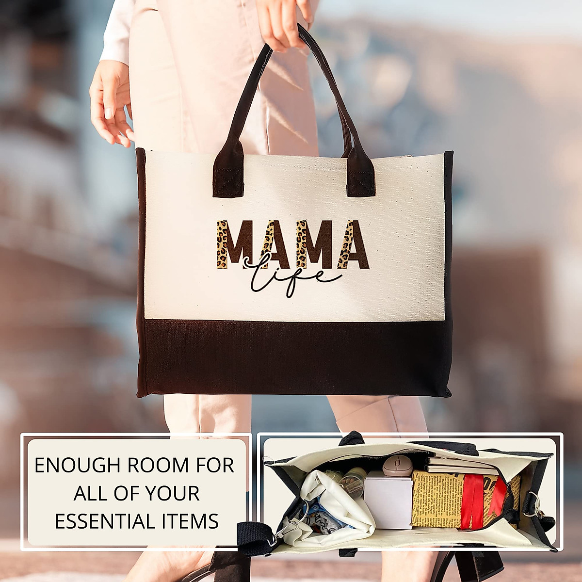 Gifts for Mom from Daughter, Son, Husband - Mom Gifts, Mother Gifts, Mama Gifts - Mothers Day Gifts, Birthday Gifts for Mom, Mom Birthday Gifts - New Mom Gifts for Women - Presents for Mom - Tote Bag