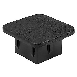Yonput 1 PC Car Trailer Cover, 1.25" Trailer Hitch Cover Tube Cap, Trailer Hook Dust Plug Square Mouth Protection Cover, Compatible for Toyota Mercedes Mopar Audi F150 Ford GMC Truck Chevy (Black)
