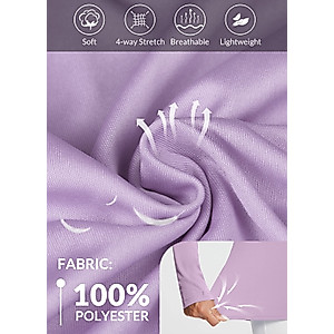 BALEAF Women's Long Sleeve Shirts UPF 50+ Sun Protection SPF Quick Dry Lightweight T-Shirt Outdoor Hiking Runing Fishing Purple Size S