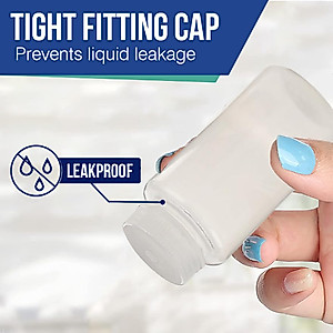 United Scientific® Unistore™ 33309 - Sample Containers with Lids - Laboratory Grade Polypropylene Wide Mouth Reagent Bottle - 16 Oz Bottles (500ml) Multi-Purpose Plastic Bottles with Lids, Pack of 12