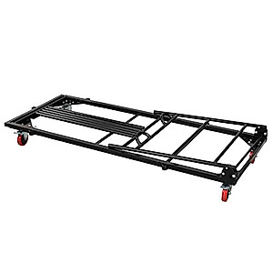 Adir Folding Table Storage Organizer Cart with Wheels - Heavy Duty Table Storage Cart Holds 900 Pounds Capacity for Conferences, Concerts, Weddings, Parties and More