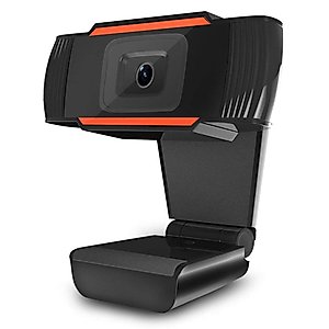 Webcam HD Auto Focus Web Camera with Microphone Widescreen USB Computer Camera for PC Laptop Desktop Mac Streaming Video Calling Recording Video Conference Online Teaching Business Gaming (A)