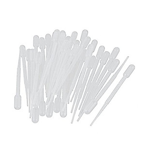 Haishell 300 PCS 0.2ML Transfer Pipettes,Clear White Plastic Graduated Pipettes for Essential Oils,Disposable Liquid Pipettes