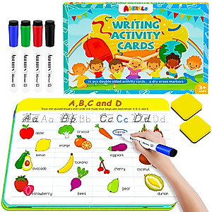 Handwriting Practice Book for Kids, Toddler Preschool Learning Activity for 3 4 5 Year Old Boys Girls, Kindergarten Educational Toys, Autism Montessori Toys, Tracking Letters Learn Number Workbook