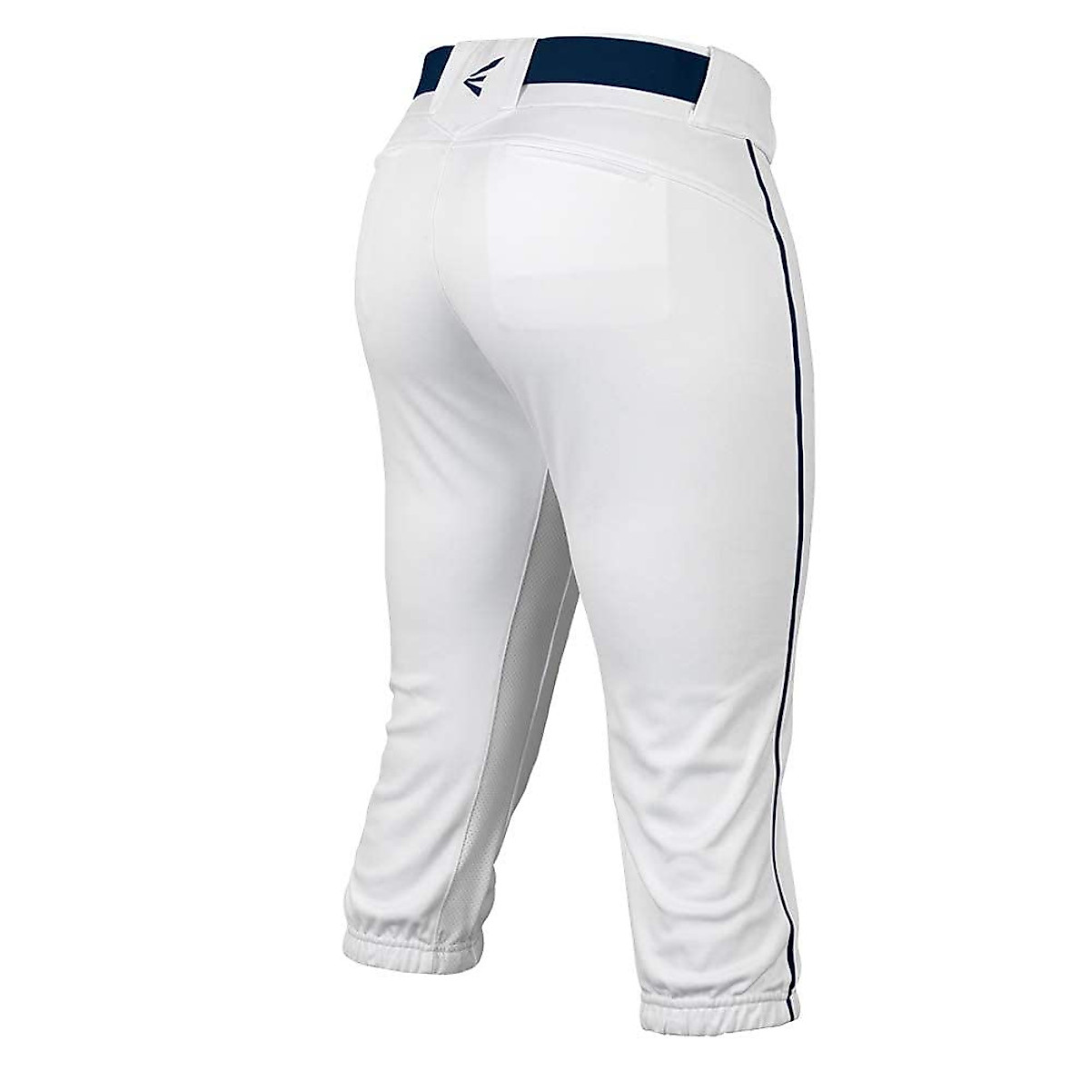 Easton Pro Fastpitch Women's Softball Piped Belt Loops Pants, white/navy, XX-Large