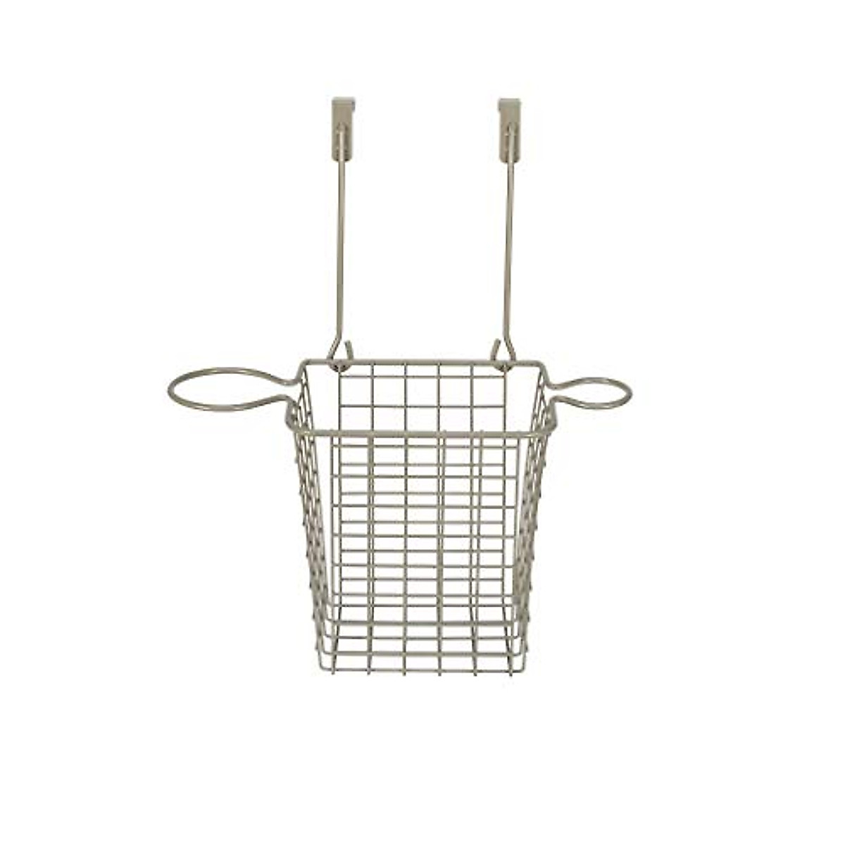 Spectrum Grid Over the Cabinet Styling Station (Satin Nickel) - Tall Bathroom & Under Sink Organizer for Hair Dryer, Beauty Tools, Accessories, & Home Essentials