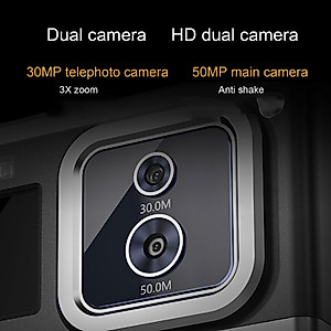 Compact Digital Camera, Autofocus 50MP and 30MP Digital Camera Built in Flash for Vlog (Silver)
