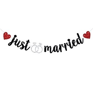 Just Married Banner, Future Mr & Mrs, Wedding/Engagement/Bridal Shower Party Decorations