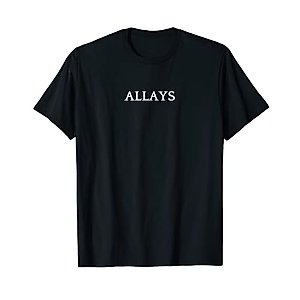 ALLAYS English word Apparel T-Shirt