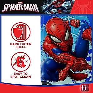 FUL Marvel Spider-Man 21 Inch Kids Rolling Luggage, Hardshell Carry On Suitcase with Wheels, Multi