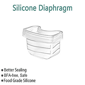 TOVVILD Duckbill Valve Silicone Diaphragm 4pcs, Suitable for S21/S23/S18 Wearable Breast Pump, Compatiable with MomMed/TSRETE Breast Pump Accessories Replace