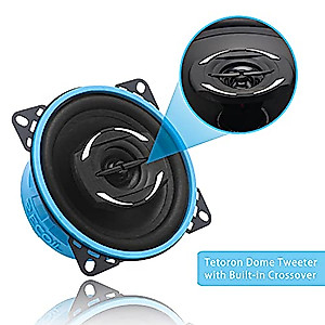 RECOIL RCX4 Echo Series 4-Inch Car Audio Coaxial Speaker System