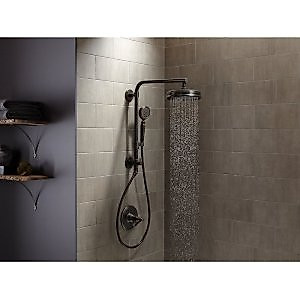 Kohler K-13692-2BZ 8-Inch Traditional Round Rain Showerhead with Katalyst Spray Technology, Oil Rubbed Bronze, .5