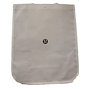 Lululemon Large Reusable Tote Carryall Gym Bag (White/Silver)