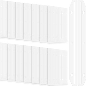 Fabbay Magazine Holders for Binders 3 Hole Punched Plastic Magazine Organizer Binder Accessories 3 Ring Binder Insert Strips for File Book Paper Magazine Collector, Translucent White(58 Pcs)