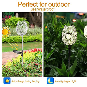 Solar Outdoor Lights 2 Packs,Garden Decor Pathway Lights Anzid Landscape Lighting Waterproof for Outside Backyard Fence Lawn Patio