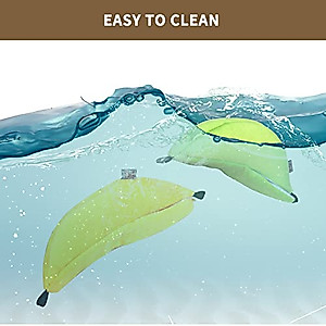 YAFIYGI 2Pack Rat Hammock for Cage Hamster Soft Bed Small Pet House Animals Warm Squirrel Hedgehog Guinea Pig Bed House for Mouse, Chinchilla, Rat, Gerbil and Dwarf Hamster（Yellow+Green