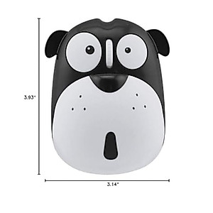 FLY WAY Cute Wireless Mouse, Cartoon Dog 2.4GHz Rechargeable Cordless Mouse with Nano USB Receiver Children Mice Kids Gaming Mouse for Notebook,Laptop,PC,Desktop (black)
