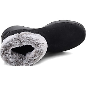 Skechers Women's On-The-Go Joy-Savvy Ankle Boot, Black/Grey, 10