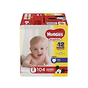 HUGGIES Snug & Dry Diapers, Size 1, 112 Count, BIG PACK (Packaging May Vary)