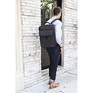 J World New York Class Laptop Backpack, Sand, 18 X 13 X 6 (H X W X D)