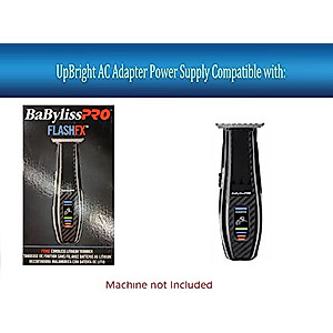 UpBright 12V AC/DC Adapter Compatible with Babyliss PRO FX59Z GraphiteFX FlashFX Li-ion Battery Barber Hair Cliper Trimmer DVE DSA-12PFT FUS 120100 12VDC 1A Power Supply Cord Cable Charger
