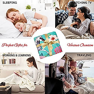 Metawu Horse Blanket Animal Blanket for Women Girls Who Love Horses 60”x50” Throw Fleece Blanket in Home Bed Sofa Chairs Dorm