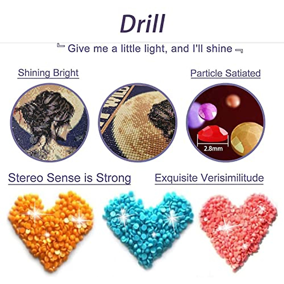 VeGuude Diamond Painting Kits for Adults, Owl 5D Diamond Art Kits, Full Drill DIY Crafts for Adults Home Wall Decor Gift Diamond Dots [11.8x15.7inch]