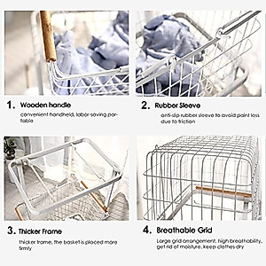 usego 2 Tier Laundry Basket with Rolling Lockable Wheels Wire Metal Sorter Storage Trolley Shelf Basket Durable Metal Sorter Clothes Storage Trolley Shelf with Removable Hamper for Organizing Clothes